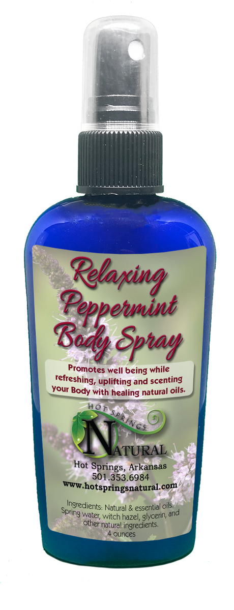 Relaxing Peppermint Body Spray – Hot Springs Natural
