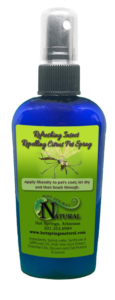 Refreshing Insect Repellent Citrus Pet Spray – Hot Springs Natural